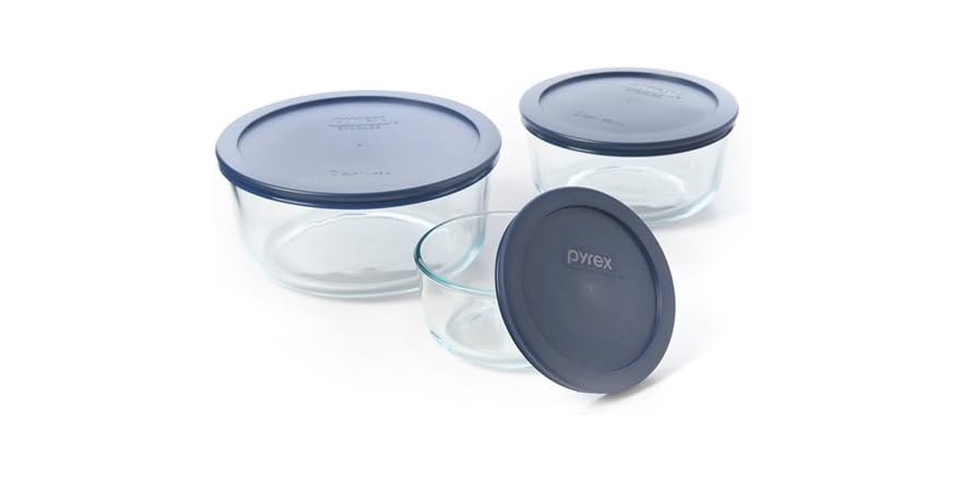 Pyrex 6pc Round Storage Set