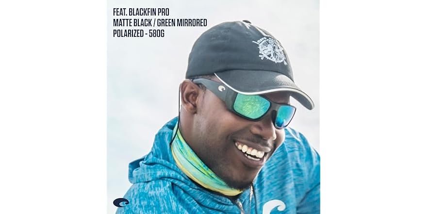 CDM Men's Blackfin PRO Polarized Sunglasses