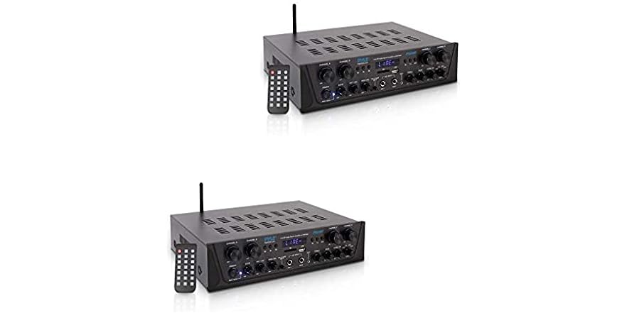 Pyle PTA44BT.5 500 Watt 4 Channel Compact Wireless BT Rcvr (Open Box)