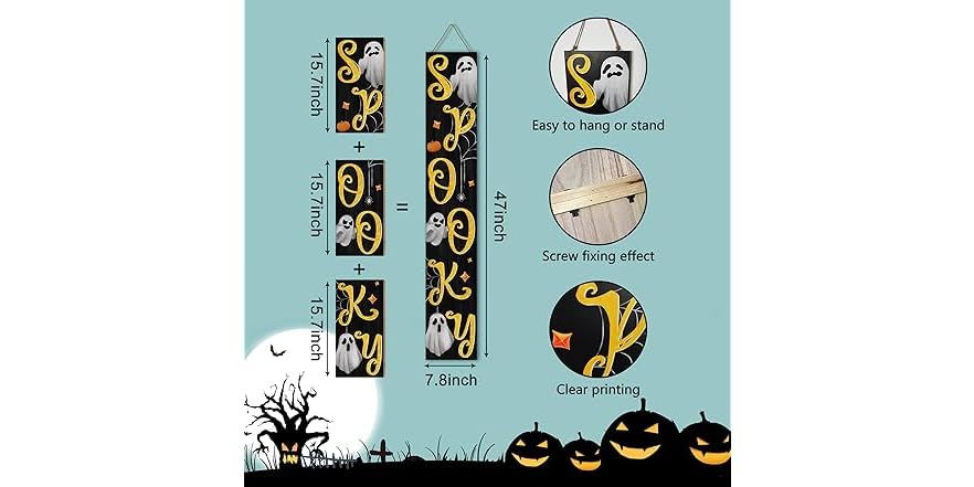 Halloween Spooky Porch Sign