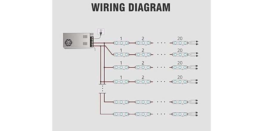200 PC Cool White LED DC12V Module