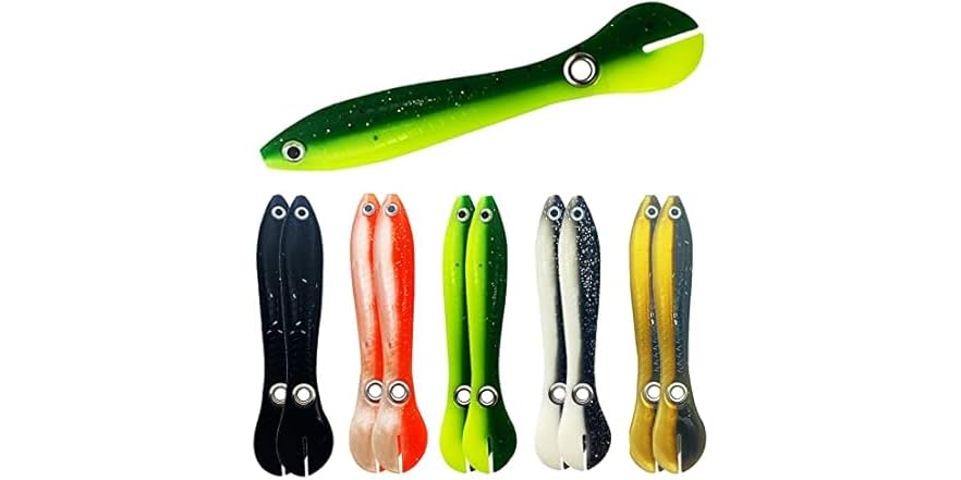 10Pcs Soft Bionic Fishing Lure Artificial Fishing Bait