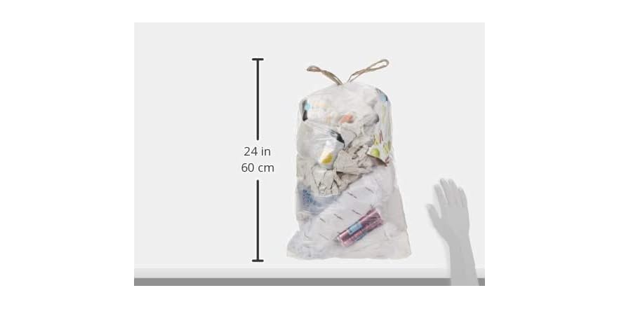 (72 Pack) AMZComm Trash Bags for simplehuman J