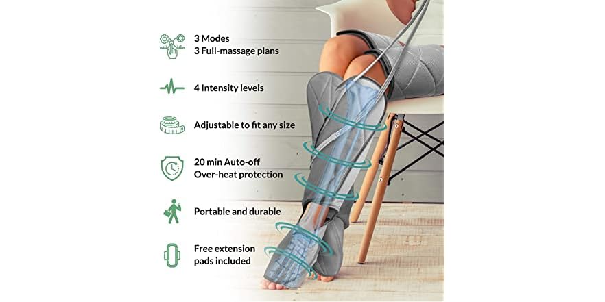 InvoSpa Foot & Calf Massager w/ Controller