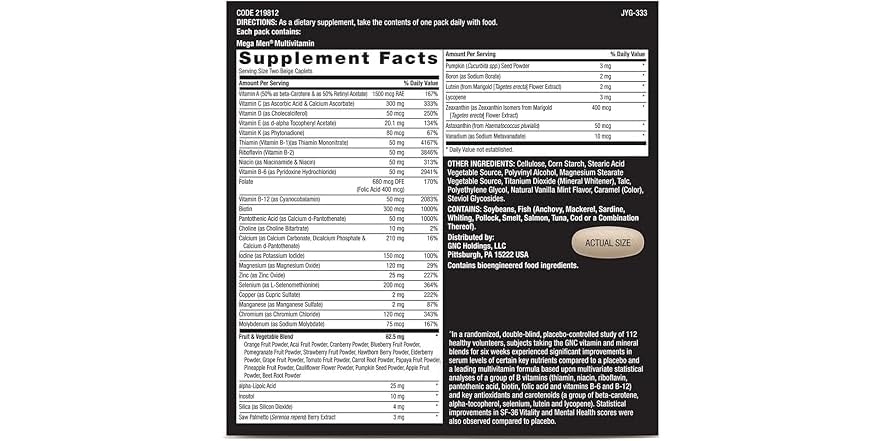 Men Performance Capsule - 30 Vitapaks