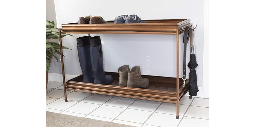 Double Boot Tray with Stand