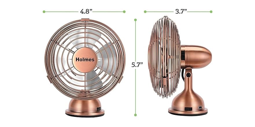 HOLMES 4" Mini Heritage Desk Fan 764021