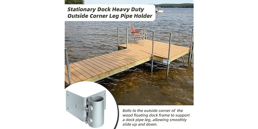 Corner Dock Leg Pipe Holder