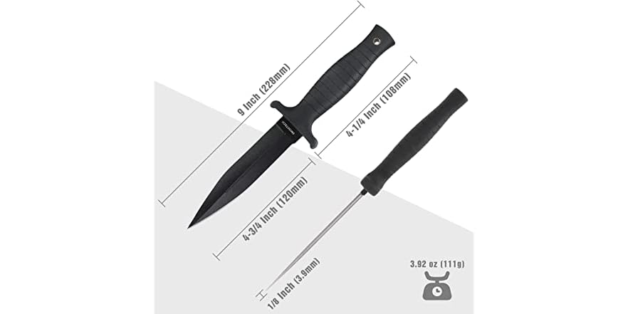 SWISS+TECH Fixed Blade 9-In Survival Knife