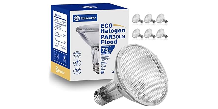 6 Pack Dimmable ECO Halogen Bulbs