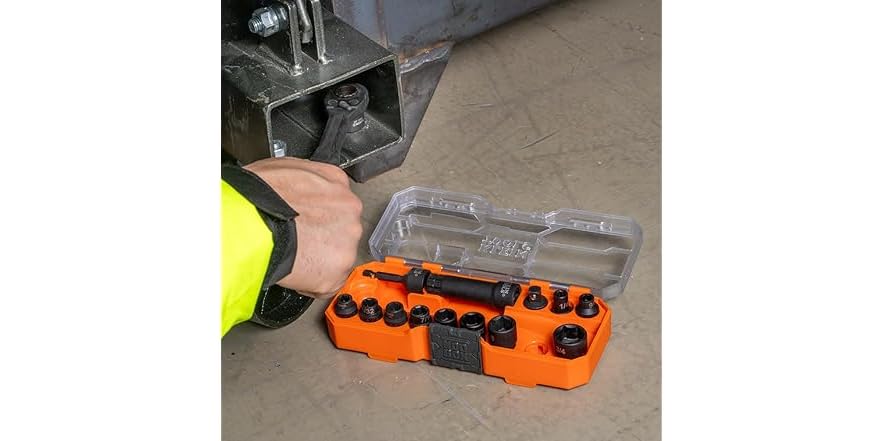 Klein Tools 65400 15pc Pass Through Socket Set