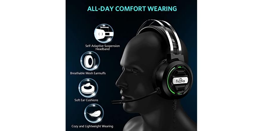 Fiodio Gaming Headset