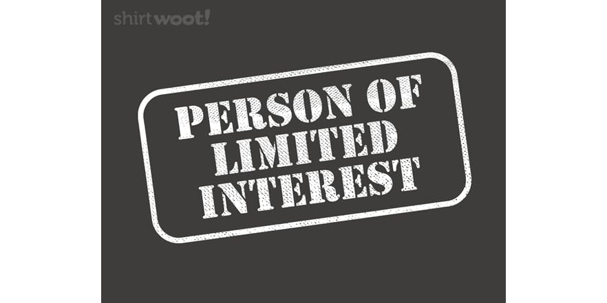 Person of Limited Interest