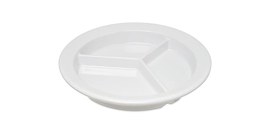 Melamine 3 Compartment Deep Plate