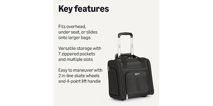 Amazon Basics Underseat Carry On Luggage