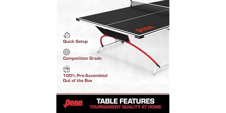 Penn Easy Setup Full Size Table Tennis Table