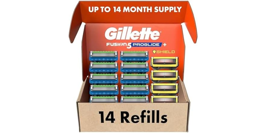 Gillette Fusion5 ProGlide Razor Refills for Men