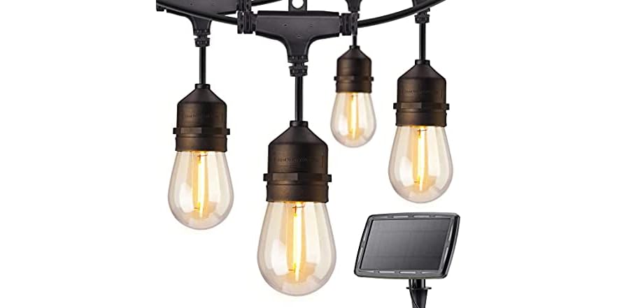 Brightown Solar String Lights Outdoor 34FT