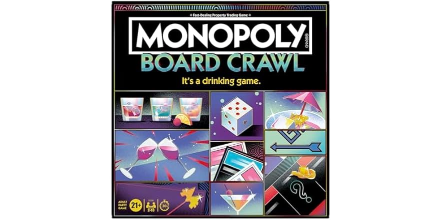 Hasbro Gaming Monopoly Board Crawl Game