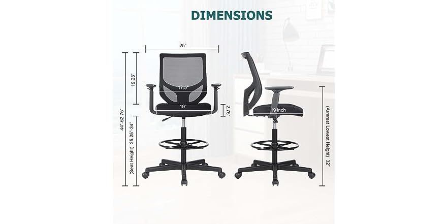 SMUG Tall Adjustable Office Chair