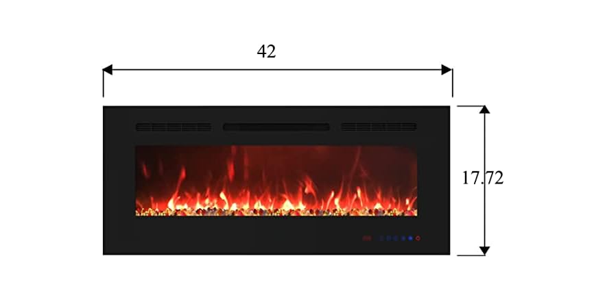 BizHomart 42 inch Electric Fireplace