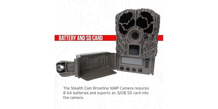 Stealth Cam Browtine 16MP Trail Camera (4 pk)