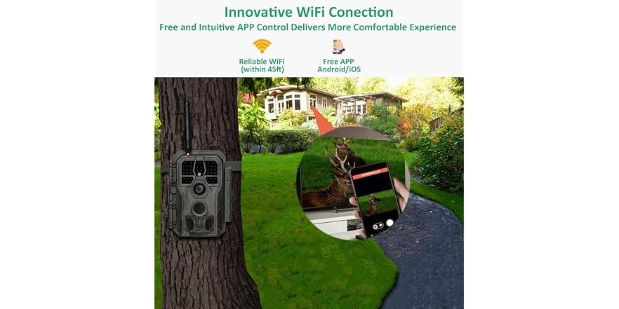 E8 Trail Camera WiFi 32MP