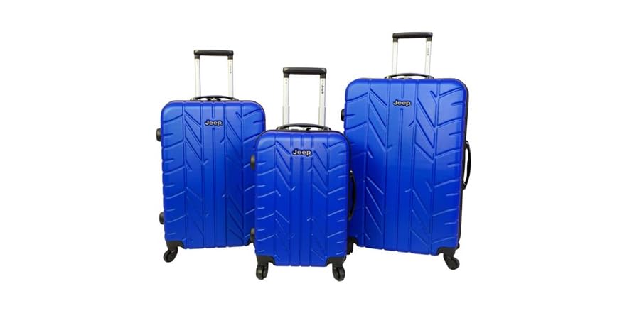 Jeep 3-Pc Hardside Luggage Set - Blue