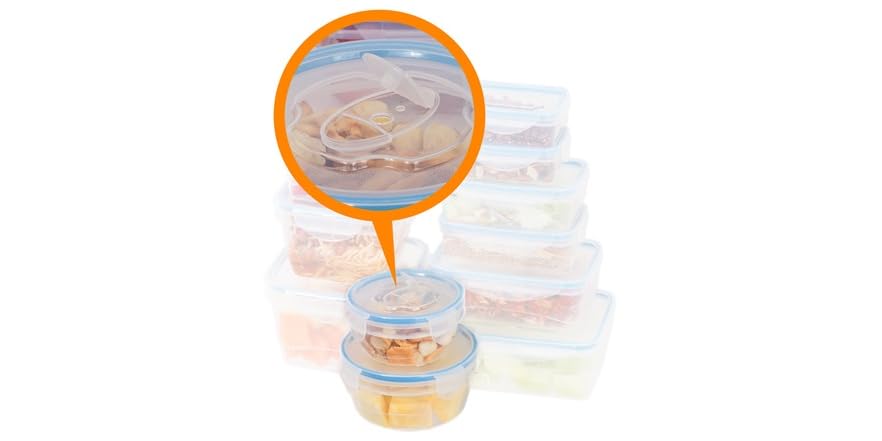 48pc Snap Lock Plastic Container Set