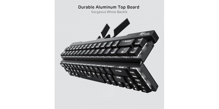 ROYAL KLUDGE F68 60% Foldable Mechanical Keyboard (Open Box)
