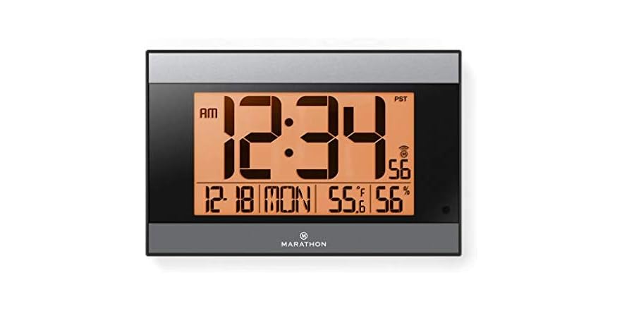 Marathon Atomic Digital Wall Clock