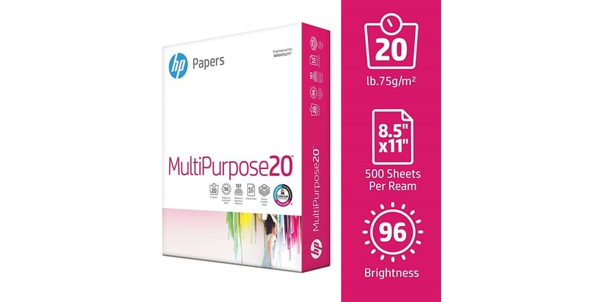 HP Printer Paper, 500 Sheets