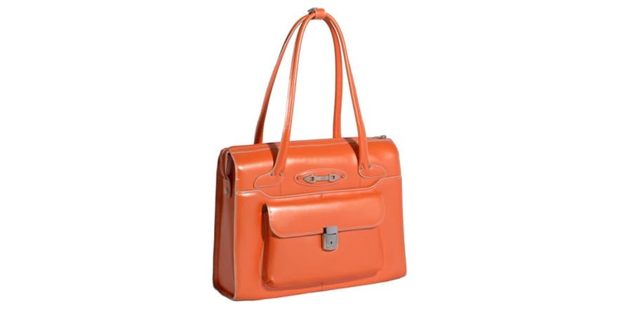 Wenonah Leather Ladies Briefcase - Orange