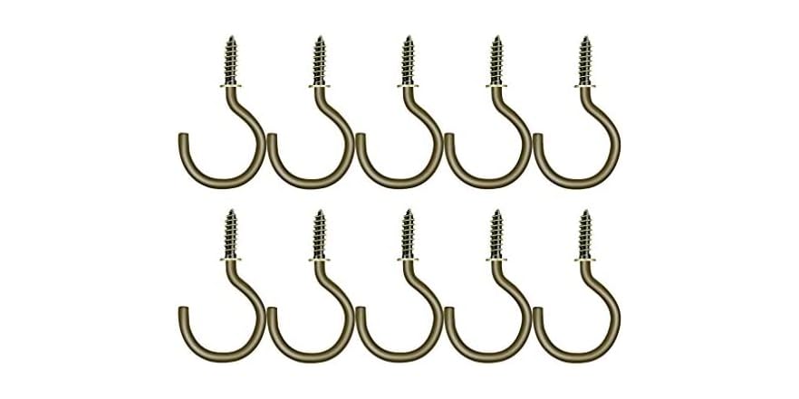 100Pcs 7/8 Inches Metal Hanging Hooks
