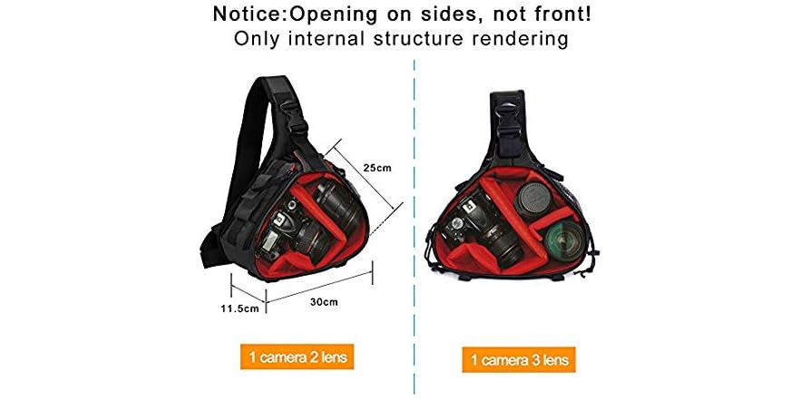 CADeN Camera Sling Backpack Bag