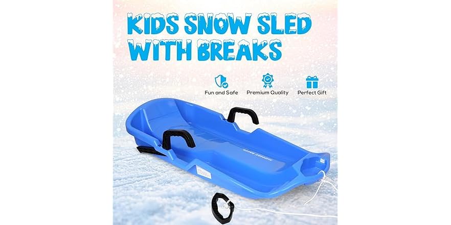 Slippery Thunder Kids Snow Sled Brake