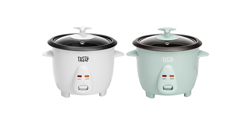 Tasty Mini Rice Cooker, 1.5-Quart, Aqua