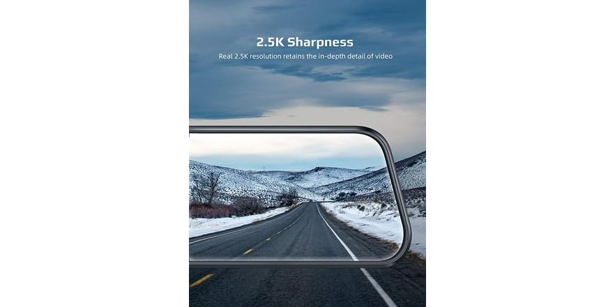 ViviLink VX510 2.5K Mirror Dual Dash Cam (Open Box)