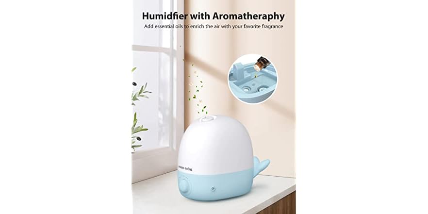 PARIS RHONE Humidifier, 2.5L Blue Whale