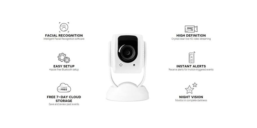 Lynx Indoor 1080P WiFi Security Cam - 1 or 3 Pack