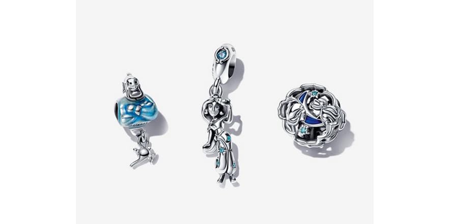 Pandora Aladdin Jasmin & Genie Charm Set