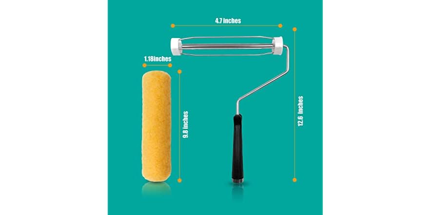 5 Pcs 9" inch x 3/8" Paint Roller Kit
