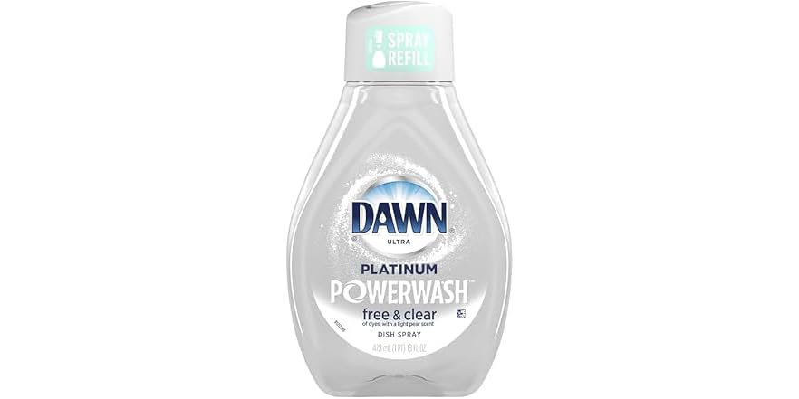 Dawn Platinum Powerwash Free & Clear Spray, 16 Oz