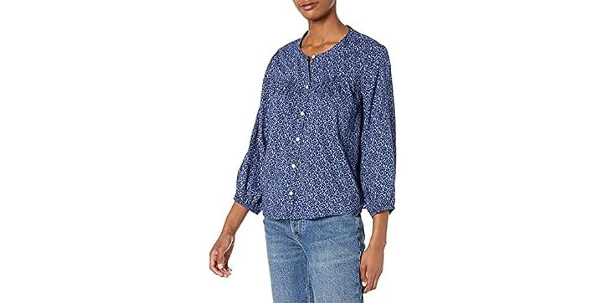 GAP Women's L/S Button Front Shirt