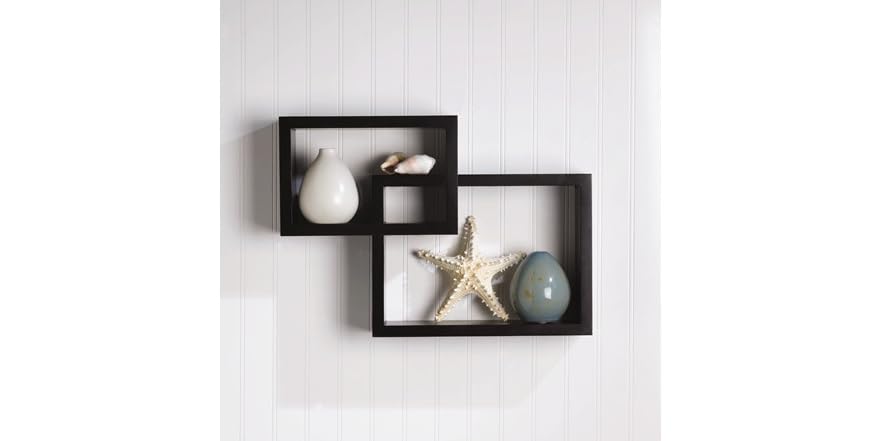 Melannco Overlapping Shelves (Set of 2)