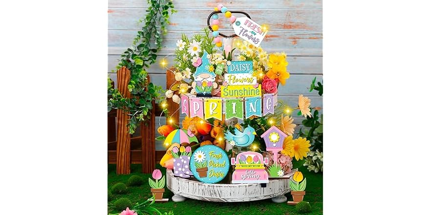 21 PC Spring Themed Table Decor Set