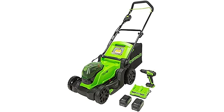 Greenworks 48V 17" Brushless Lawn Mower Kit