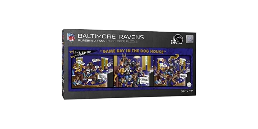 BALTIMORE RAVENS Dog House 1000pc Puzzle