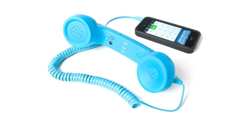 Retro Phone Handset - Blue