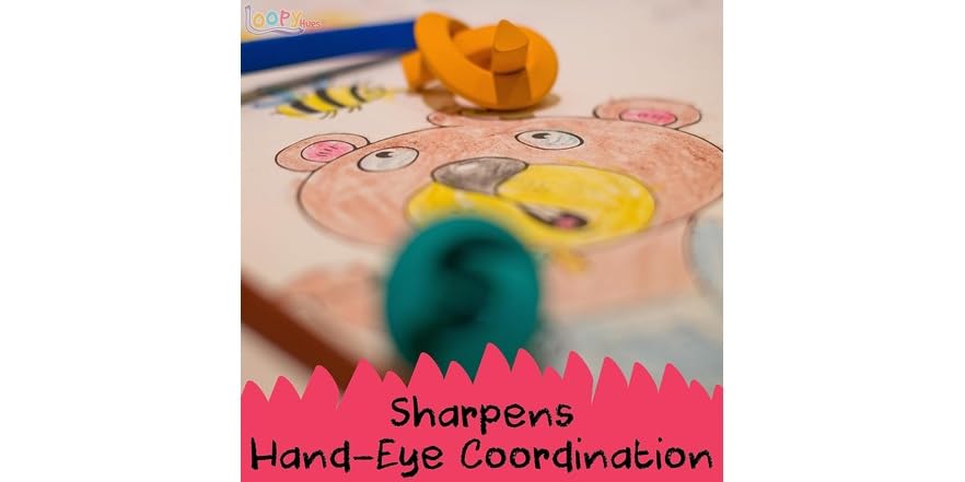 Loopy Hues Bendable Crayons, Letters